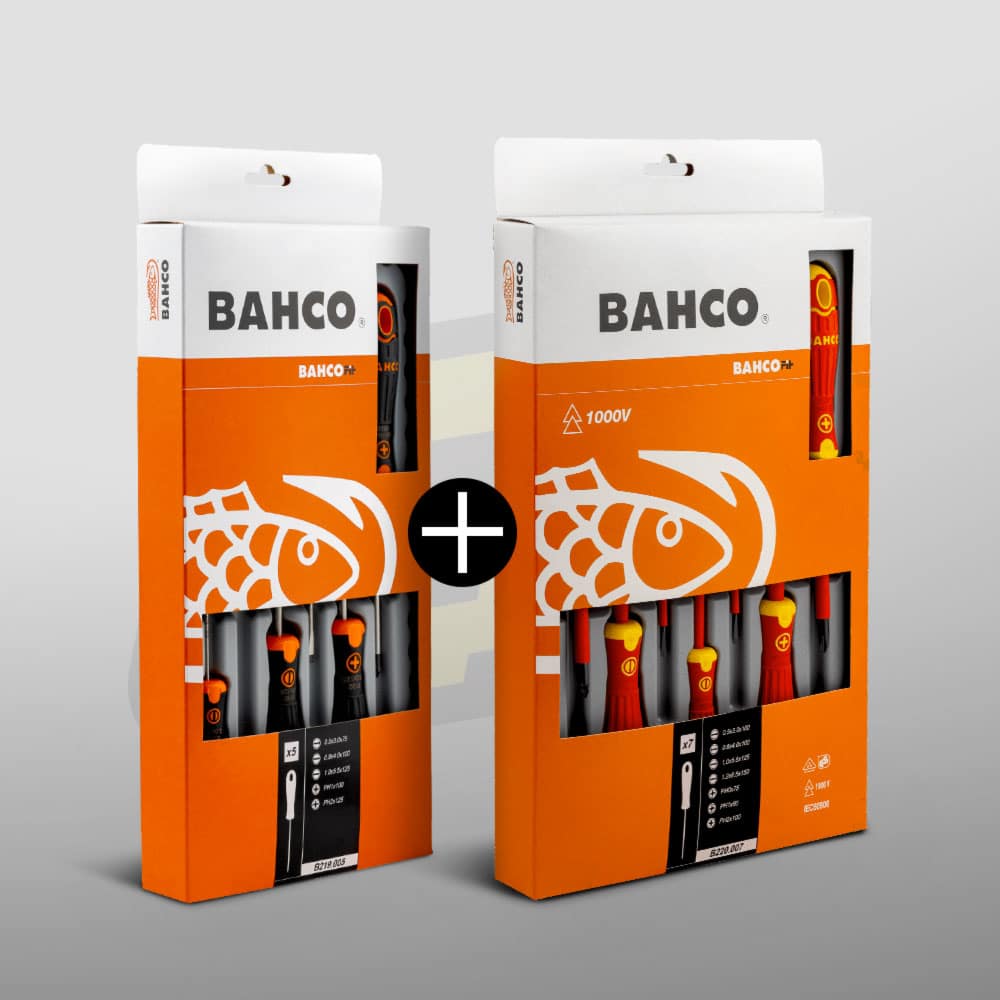 Pack Destornilladores BahcoFit y Ranurados Aislados VDE BahcoFit [BAHCO ...